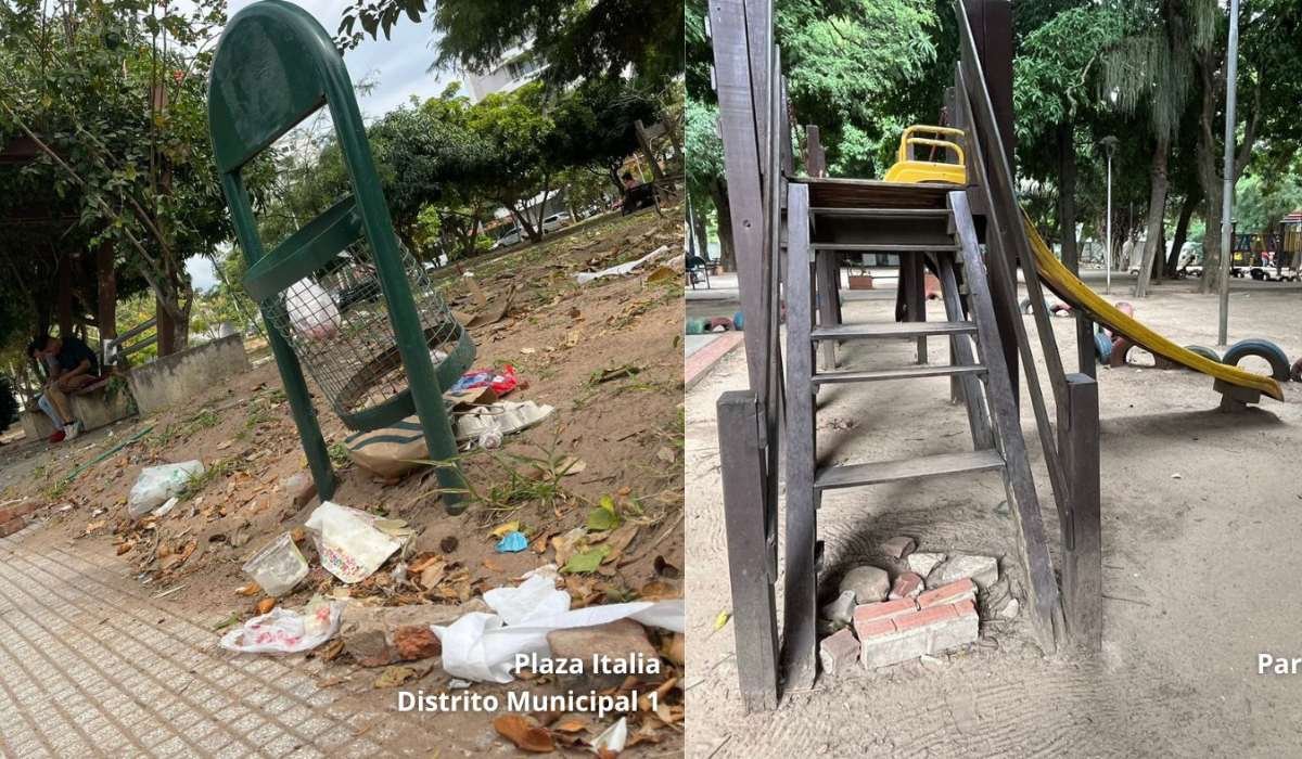 Santa Cruz: la falta de mantenimiento convierte los parques en lugares ...